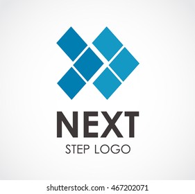 Next Step Arrow Logo Design Vector Stock Vector (Royalty Free ...