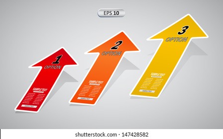 Next Step Arrows Vector Illustration: vector de stock (libre de ...