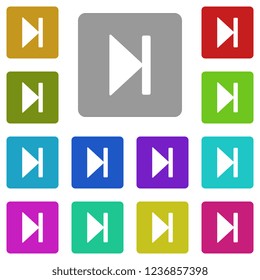 Next Track Button Symbol Sign Icon Stock Vector (Royalty Free ...