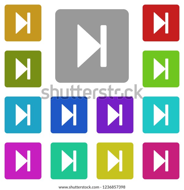 Next Track Button Symbol Sign Icon Stock Vector (Royalty Free ...