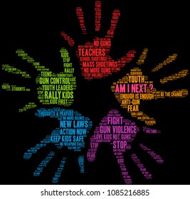 Next Word Cloud On Black Background Stock Vector (Royalty Free ...