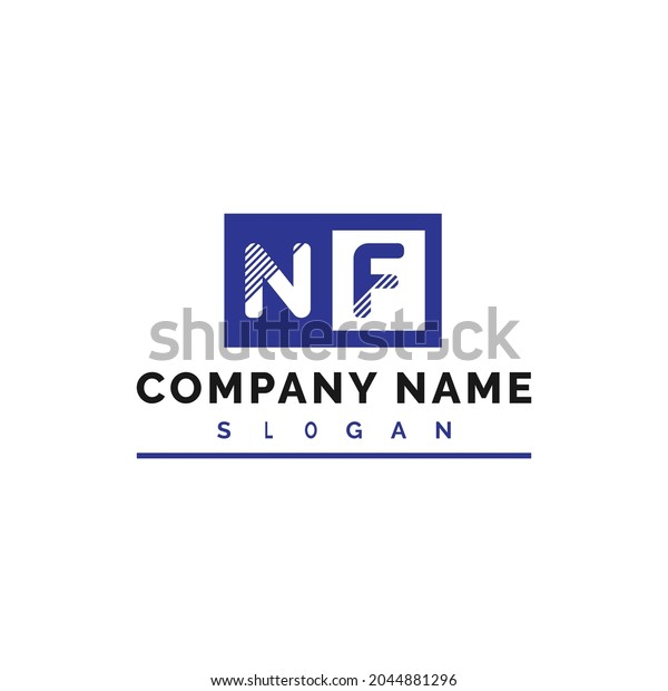 Nf Logo Design Nf Letter Logo Stock Vector (Royalty Free) 2044881296 ...