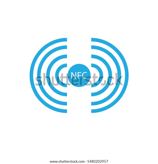 Nfc Logo Blue Color Isolated Vector Stock Vector (Royalty Free ...