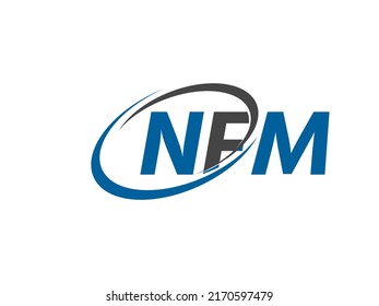 Nfm Letter Initial Logo Design Vector Stock Vector (Royalty Free ...