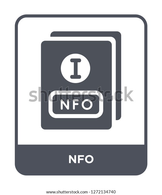 Nfo Icon Vector On White Background Stock Vector (Royalty Free ...