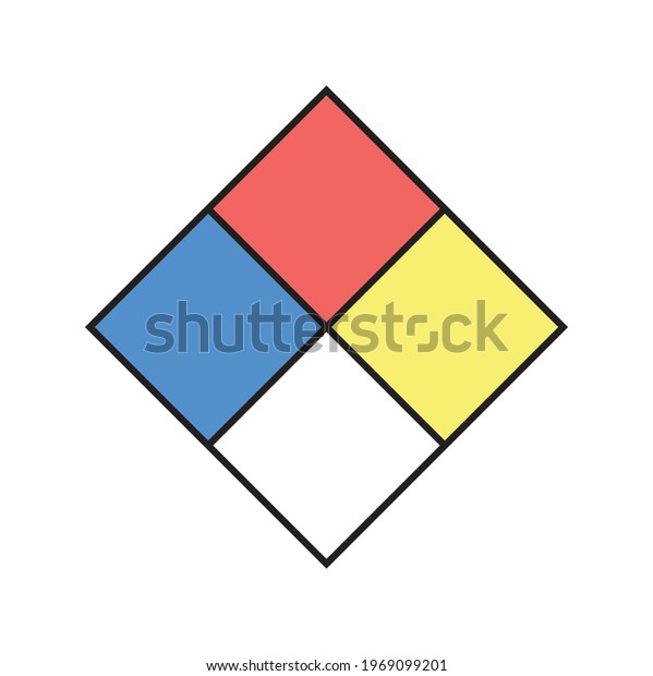 Nfpa 704 Fire Diamond Risk Identification: เวกเตอร์สต็อก (ปลอดค่า ...