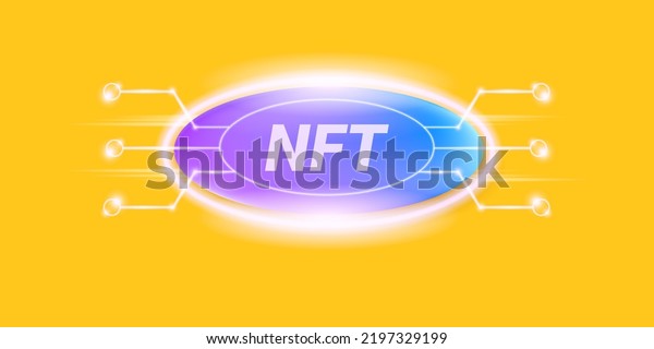 Nft Modern Orange Horizontal Banner Design Stock Vector (Royalty Free ...