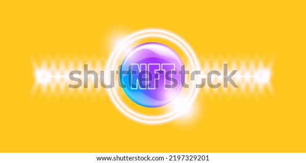Nft Modern Orange Horizontal Banner Design Stock Vector (Royalty Free ...