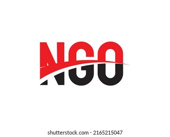Ngo Letter Initial Logo Design Vector Stock Vector (Royalty Free ...