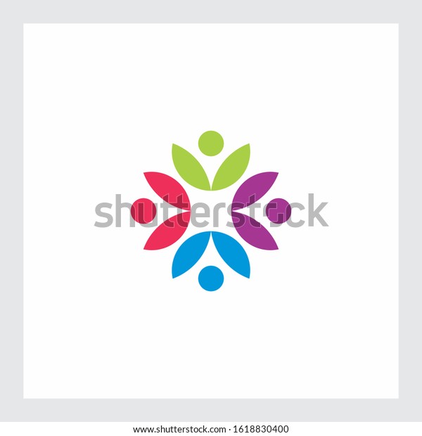 Ngo Logo Symbol Design Template Stock Vector (Royalty Free) 1618830400