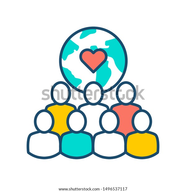 Ngo Organization Color Line Icon Non Stock Vector (Royalty Free ...