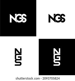 Ngs Letter Initial Monogram Logo Design Stock Vector (Royalty Free ...