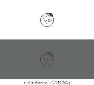 Nh Home Logo Design Vector Format Stock Vector (Royalty Free ...