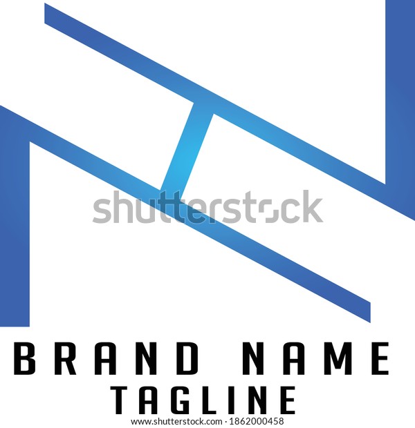 Nh Initials Logo Name Initials Logo Stock Vector (Royalty Free ...