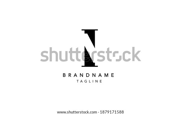 Ni Alphabet Initial Letter Monogram Icon Stock Vector (Royalty Free ...