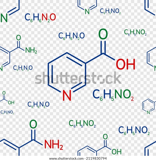 Niacinamide Niacin Vector Illustration Molecular Formula: เวกเตอร์สต็อก ... Niacinamide Niacin Vector Illustration Molecular Formula: เวกเตอร์สต็อก ...