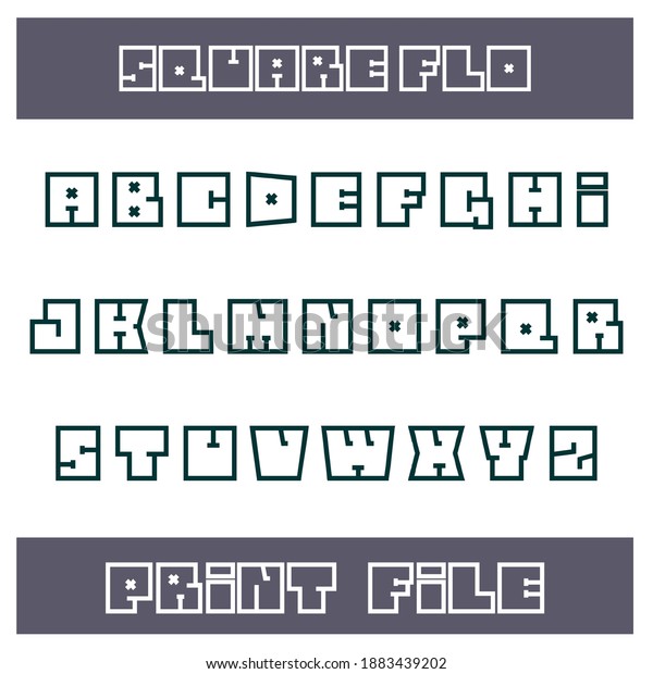 Nice Alphabet Letters Font Set Classic Stock Vector (Royalty Free ...