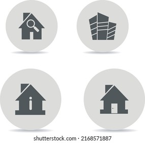 Nice Cool House Icon Stock Vector (Royalty Free) 2168571887 | Shutterstock