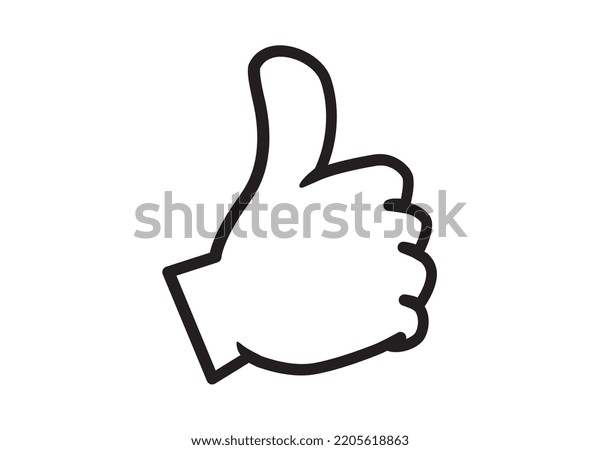 Nice Like Icon Thumb Vector Illustration Stock Vector (Royalty Free ...