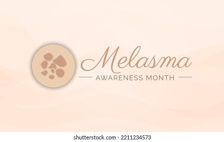 Nice Melasma Awareness Month Background Illustration Stock Vector ...