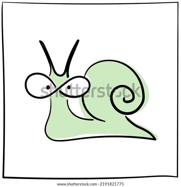 Nice Snail Vector Image Snail Stock Vector (Royalty Free) 2191821775 ...