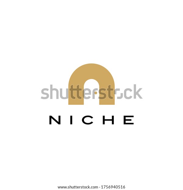 Niche Door Window Shape Logo Vector Stock Vector (Royalty Free ...