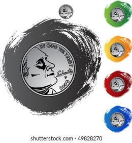 nickel coin clip art | Public domain vectors