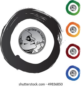 nickel coin clip art | Public domain vectors