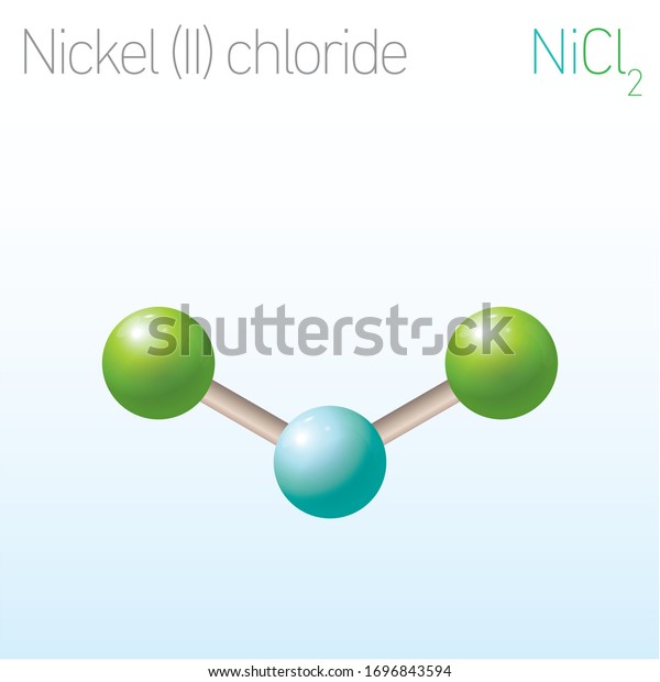 Nickel Ii Chloride Nicl2 Structural Chemical Stock Vector (Royalty Free ...