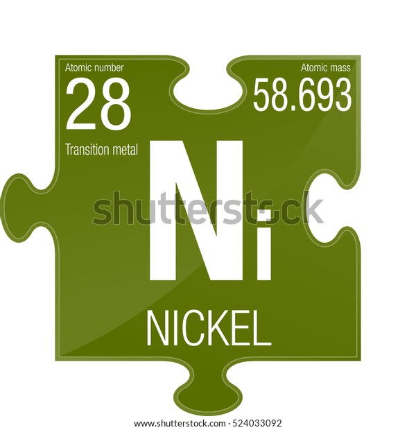 Nickel Symbol Element Number 28 Periodic Stock Vector (Royalty Free ...