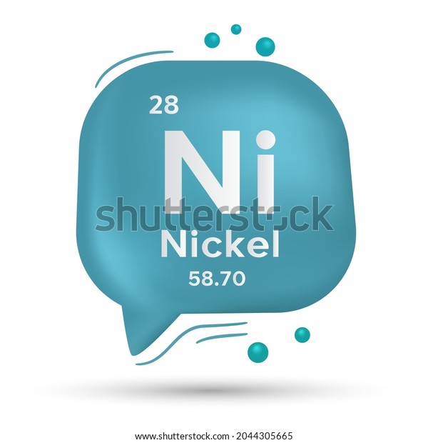 Nickel Symbol Speech Bubble Poster Sticker Stock Vector (Royalty Free ...