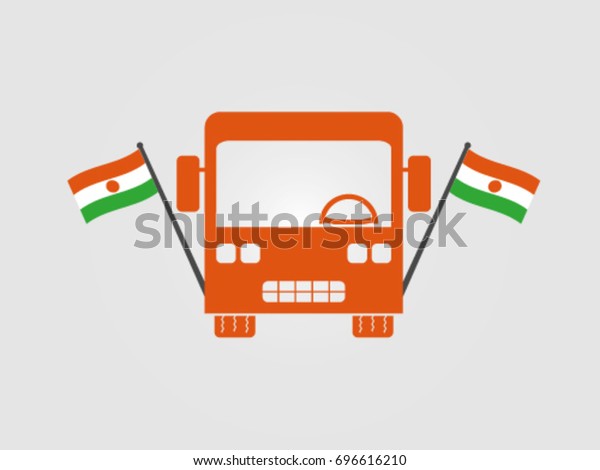 Niger Bus Public Transportation Stock Vector (Royalty Free) 696616210 ...