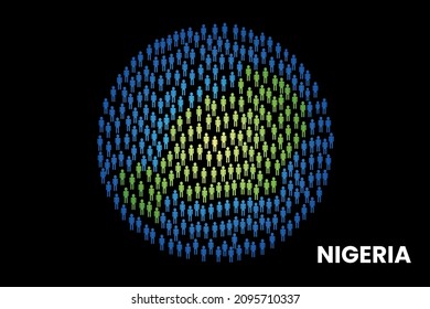 Niger Population People Map Globe Vector Stock Vector (Royalty Free ...