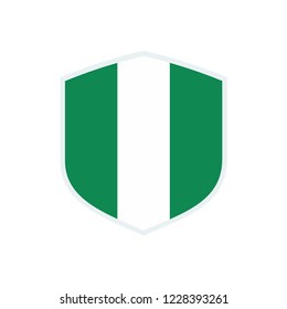 Nigeria Flag Nigeria Shield Flag Stock Vector (Royalty Free) 1228393261 ...