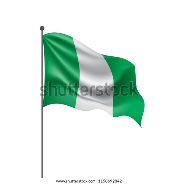 Nigeria Flag Vector Illustration Stock Vector (Royalty Free) 1150692842