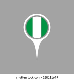 Nigeria Flagpin Stock Vector (Royalty Free) 328111679 | Shutterstock