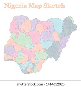 124 Nigeria hand drawn map Images, Stock Photos & Vectors | Shutterstock