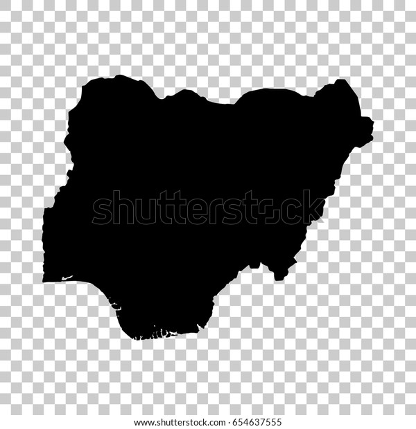 Nigeria Map Isolated On Transparent Background 스톡 벡터(로열티 프리) 654637555 ...
