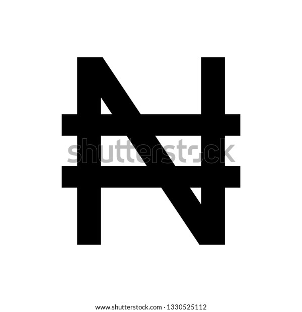 Nigerian Naira Icon Nigerian Naira Sign Stock Vector (Royalty Free ...