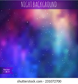 Night Background Vector Illustration Stock Vector (Royalty Free ...