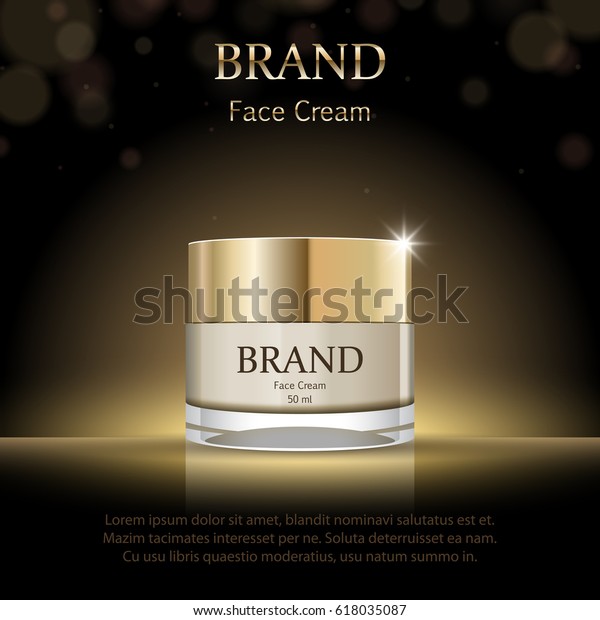 Night Face Cream Package Design On Stock Vector (Royalty Free ...