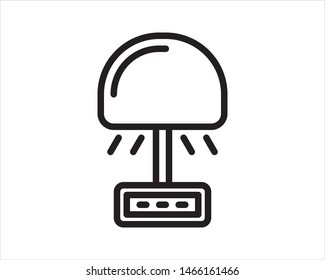 Night Lamp Icon Design Illustrator Stock Vector (Royalty Free ...