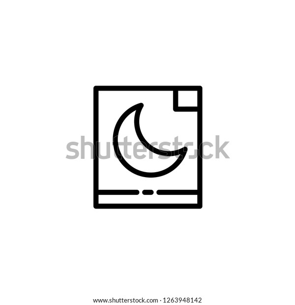 Night Mode Icon Moon Logo App Stock Vector (Royalty Free) 1263948142