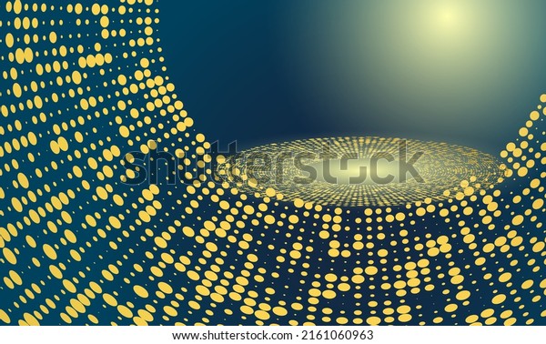 Night Mysterious Theme Glowing Background Poster Stock Vector (Royalty ...