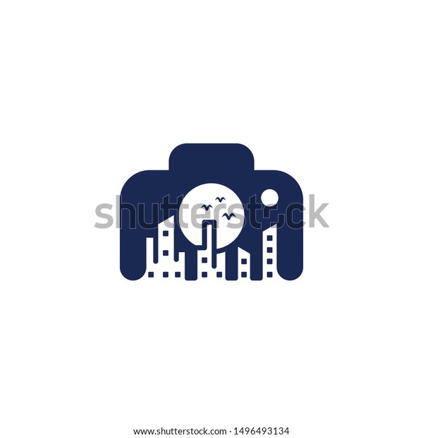 Night Photography Logo Creative Camera Logo Stock Vector (Royalty Free ...