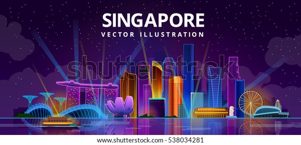 20 Esplanade Night Stock Vectors, Images & Vector Art | Shutterstock