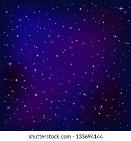 Night Sky Background Many Small Stars Stock Vector (Royalty Free ...