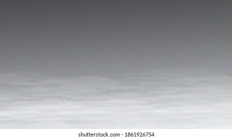 Night Sky Backgroundcomic Cartoon Concept Designvector Stock Vector ...