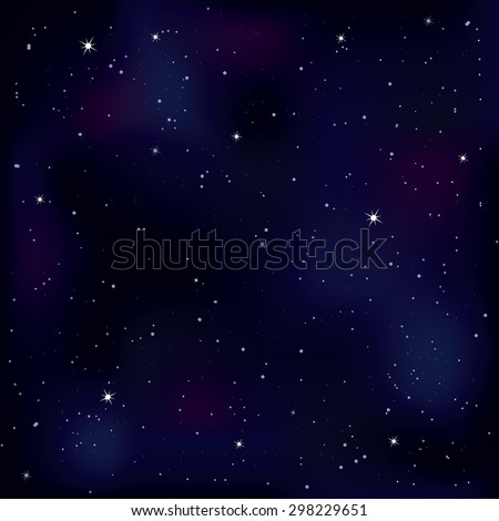 Night Sky Stars Vector Illustration Stock Vector (Royalty Free ...