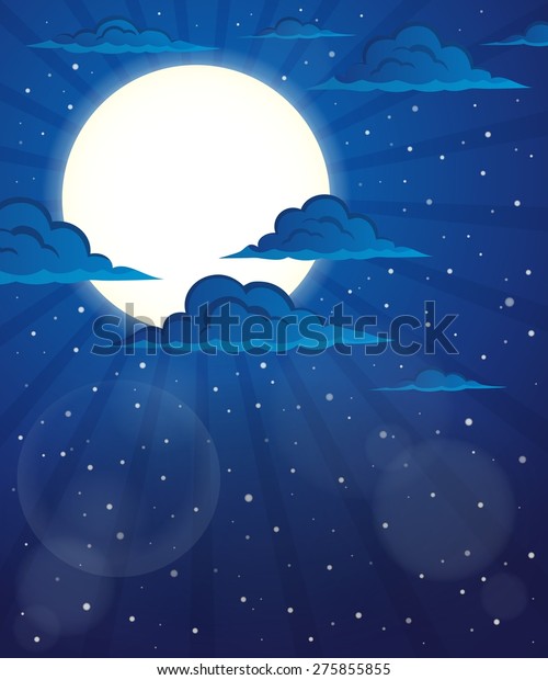 Night Sky Theme Image 5 Eps10 Stock Vector (Royalty Free) 275855855 ...